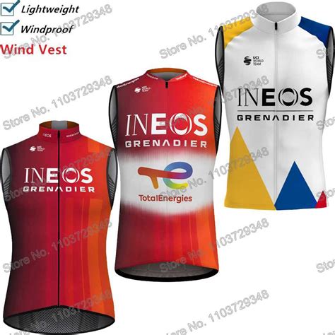 Jual Ineos Grenadier 2025 France Tour Cycling Vest Windbreaker Pro Race