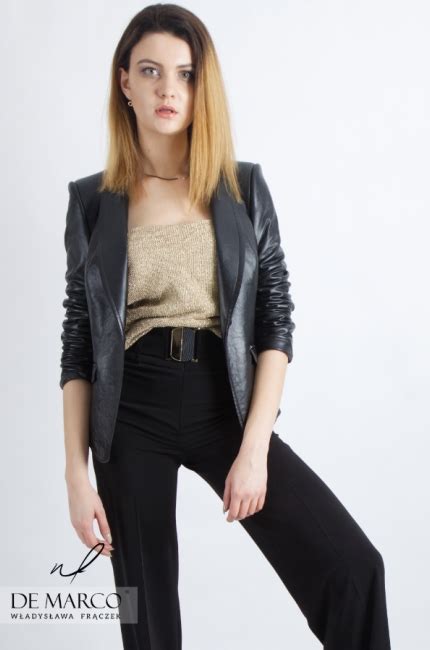 Czarne Eleganckie Spodnie Damskie Z Wysokim Stanem