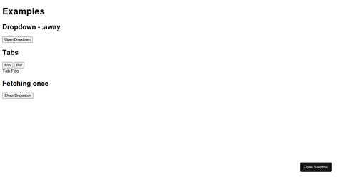 Alpinejs Test Codesandbox