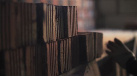 Builder Stacking Bricks With Hands 45935973 Stock Video At Vecteezy