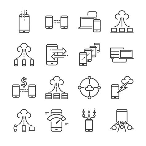 Premium Vector Big Data Icon Set
