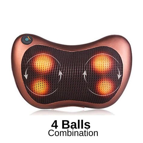 Massage Pillow Full Body Massager Car & Home Use 4 Balls ( QY-8028 ...