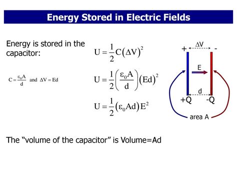 energy stored in electric fields ppt download