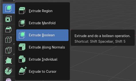130172 edit mesh new extrude boolean tool blender blender projects