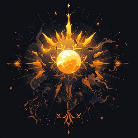 Premium Ai Image Sun Design Graphic For Tshirt