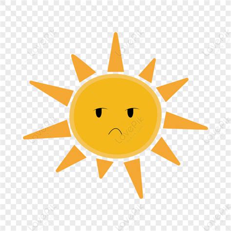 귀엽다 금색 노란색 만화 표정 태양 소재 황금빛 클립 아트 Png 일러스트 무료 다운로드 Lovepik
