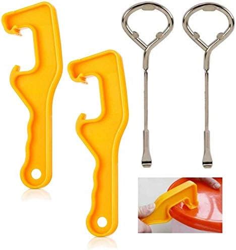Linzer 5425 Lid Opener With Header 5 Gal Plastic Polyethylene Large Orange