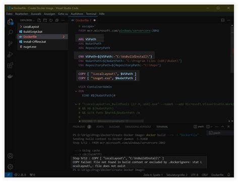 Dockerfile Docker Build For Windows Containers Copy Failed File