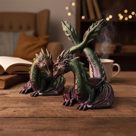 Dragon Book Holder Fantasy Desk Stand 3d Printed Book Decor