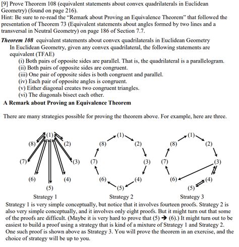9 Prove Theorem 108 Equivalent Statements About