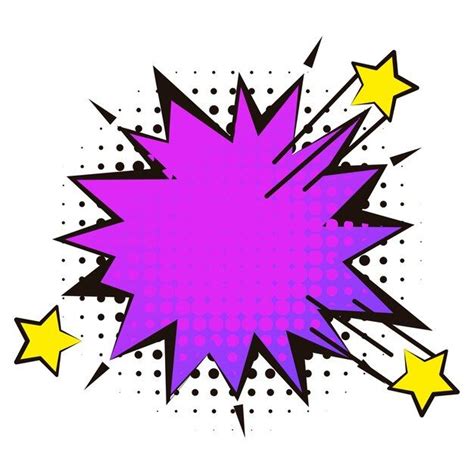 만화 만화 폭발 일러스트레이션 무료 Psd 파일