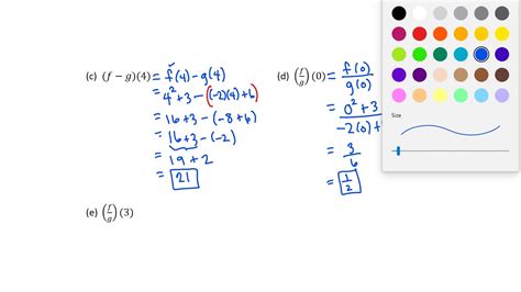 321 Arithmetic Operations On Functions Youtube