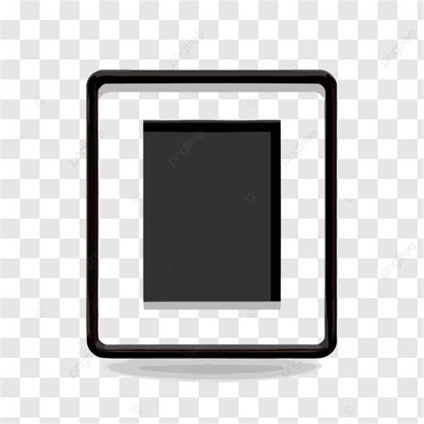 가 있는 액자 벡터 중앙에 정사각형 흰색 배경에 운명의 단순한 검은색 아이콘 그림자 없음 Png 일러스트 및 벡터 에