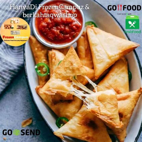 Jual Sambosa Keju Mozarella Samosa Daging Keju Per Pak Sambosa Frozen Food Di Seller