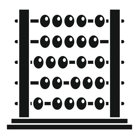 Ancient Abacus Icon Simple Vector Math Calculator 15107852 Vector Art At Vecteezy
