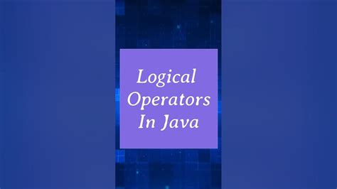 Logical Operator In Javapadho Engineeringjavaoperators In Javashortsshortyoutube Shorts