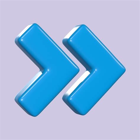 Premium Psd Two Arrows 3d Color