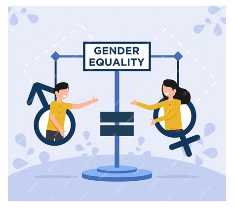 Premium Vector Gender Equality Background Flat Design