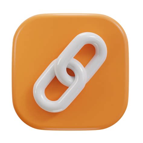 chain link backlink link button icon 3d render 34759583 png