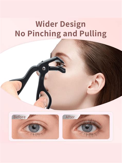 Eyelash Curlers Plastic Eyelash Curler With Silicone Refill Pads Cute