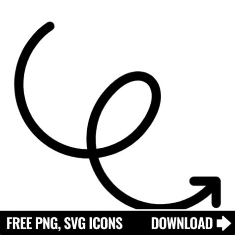 Arrow Doodle Online Icon Curved Arrow Arrow Svg Doodle Icon Png Icons Vector Format Icon