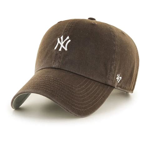 47 Mlb New York Yankees Base Runner Clean Up Cap Brown Dressinn