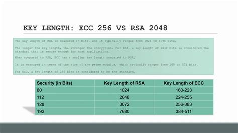 Difference Between Ecc And Rsa Publickey Ppt