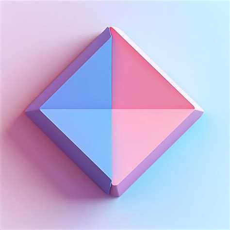 3d Parallelogram Icon Slanted Quadrilateral Shape Illustration Logo Premium Ai Generated Image