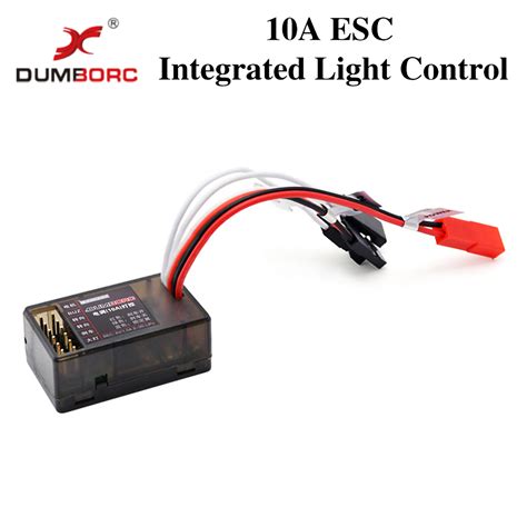Esc Brushed Dumborc 10a Brushed Esc Electric Speed Controller W Brake Integrated Light For Rc