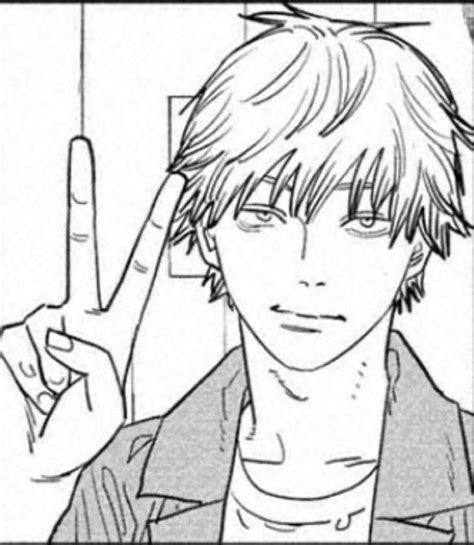 Denji Hands On Face Denji Thumbs Up Denji Peace Sign Makima