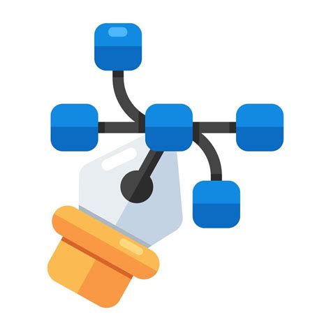 Pen With Nodes Bezier Tool Icon 41314300 Vector Art At Vecteezy