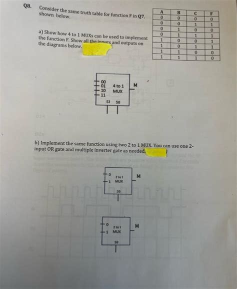 Solved Help Please Q8 Consider The Same Truth Table For