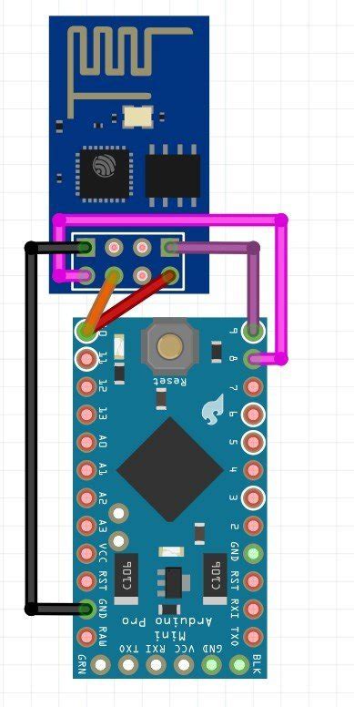 مشکل در اتصال Uart بین اردوینو پرو مینی و Esp8266 V1 آردوینو Arduino