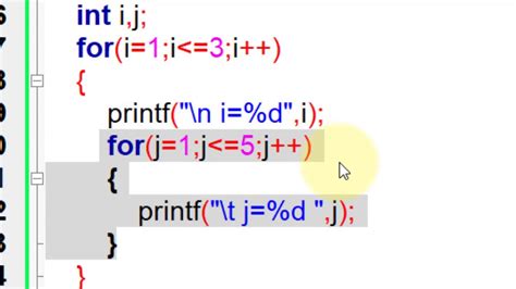 Session Part Nested For Loop Break And Continue Statements YouTube