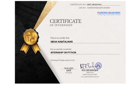 🎓 Successfully Completed Python And Ai Internship 🚀 I Am Thrilled To Share That I Have