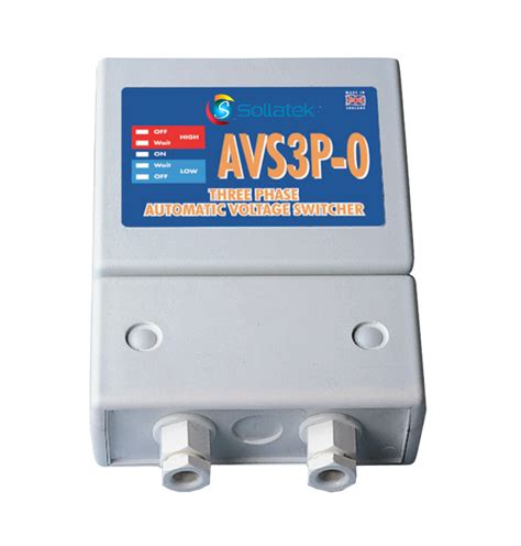 Sollatek Avs3p 0 Automatic Voltage Switcher For 3 Phase Loads