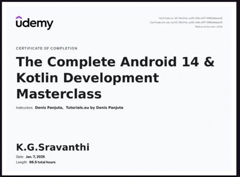 Androiddevelopment Kotlin Professionaldevelopment Udemy Sravanthi