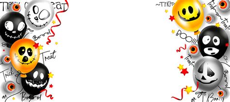 휴일 개념 만화 스타일의 할로윈 파티 할로윈 홍보 휴일 포스터 또는 소름 끼치는 의인화 된 풍선과 텍스트를위한 장소가있는 고립 된 흰색 배경에 대한 눈이있는 배너 10월에