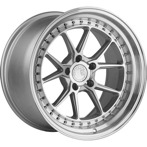 Aodhan Ds08 18x95 35mm Silver Machined Face Tfs Wheels