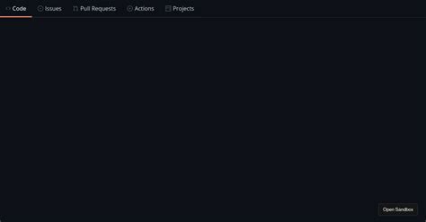 Github Repository Codesandbox