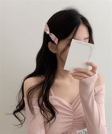 ෆ11초특가할인only 베스타ෆ 스프링 브링 새틴 파스텔 공단 리본 진주 헤어핀 4color 하이틴 봄 머리핀 진주 포인트 집게핀 고정핀 옆머리핀 헤어핀 에이블리