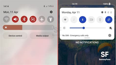 One Ui 4 1 Vs Oxygenos 12 Quick Settings And Notification Panel