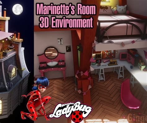 Artstation Miraculous Ladybug Marinettes Room Fanart Low Poly