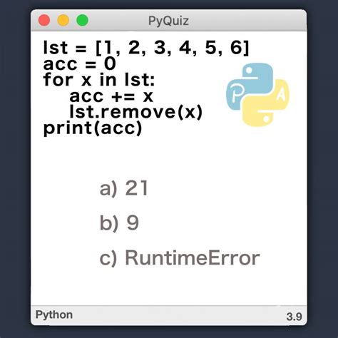 Python Quiz 2 Modificación De Elementos De Listas Iterando En Python El Pythonista