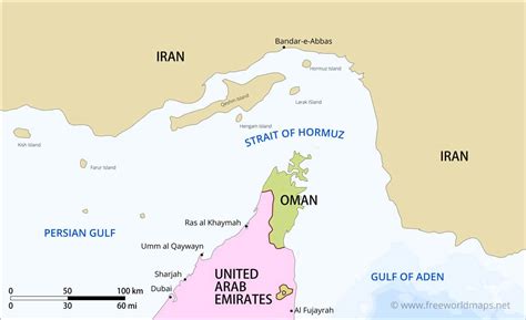 Strait Of Hormuz Map By