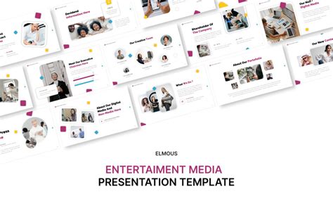 Presentazione Del Modello Powerpoint Di Media Di Intrattenimento