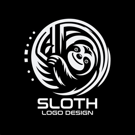 Sloth Vector Logo Design Premium Ai Generated Vector