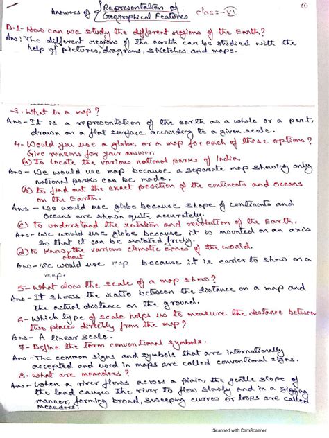 Geography Maps Notes Pdf