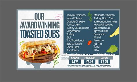 entry 54 by fidreesra for modern static menu board design freelancer