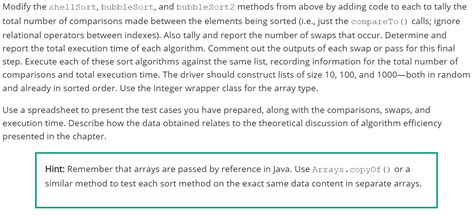 Solved Public Static Void Shellsortt Data